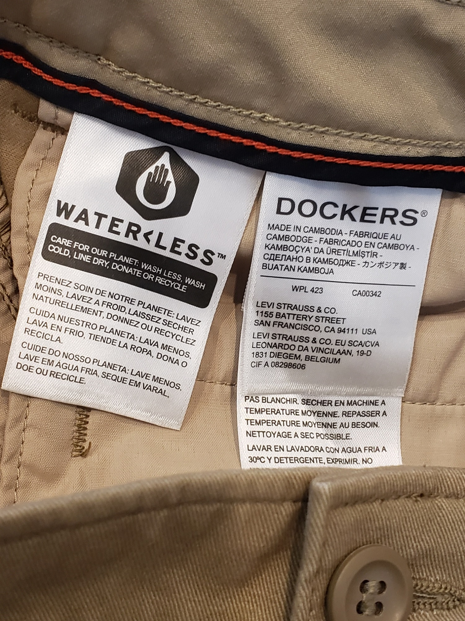 NWT Dockers Alpha Khaki Ultimate Chino Slim Fit Men's Pants Sz 36x30 ...