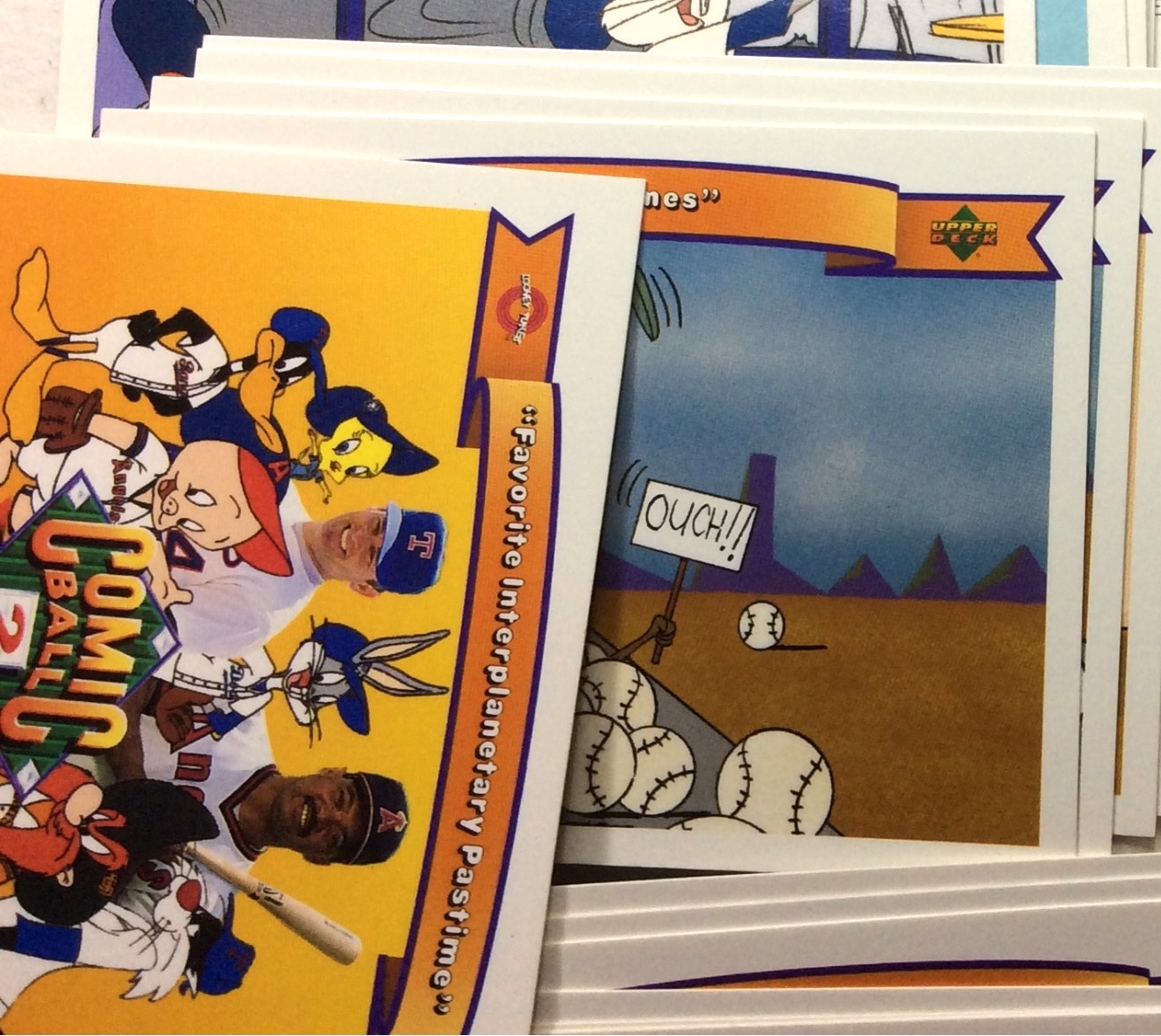 1991 Upper Deck Looney Toons MLB Trading And Trivia Cards Lot of 9 ...