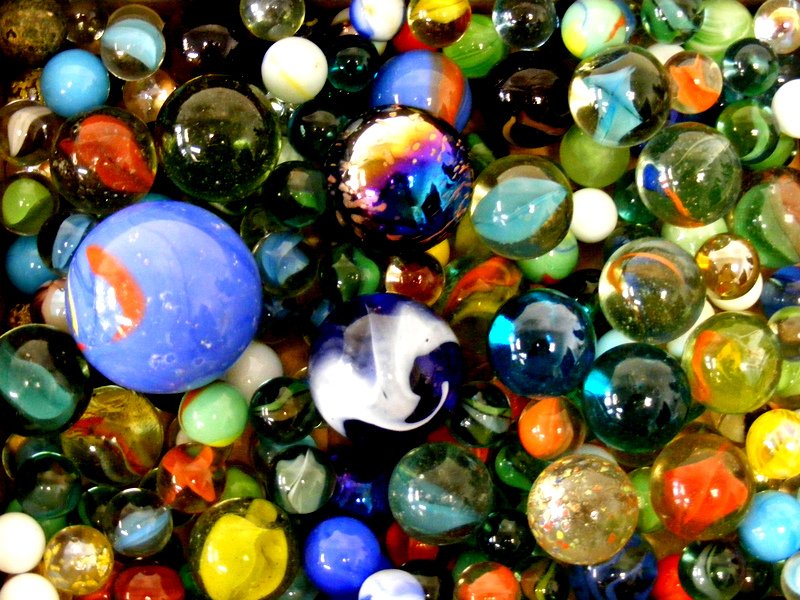 3 Pounds Vintage Glass Marbles | Property Room