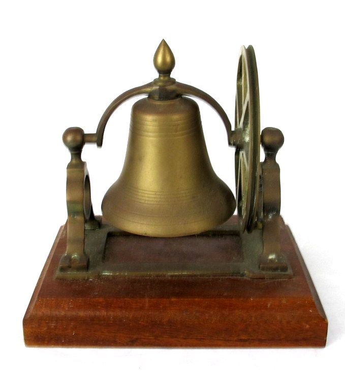 Vintage Solid Brass Teacher's School Desk Bell | Property Room