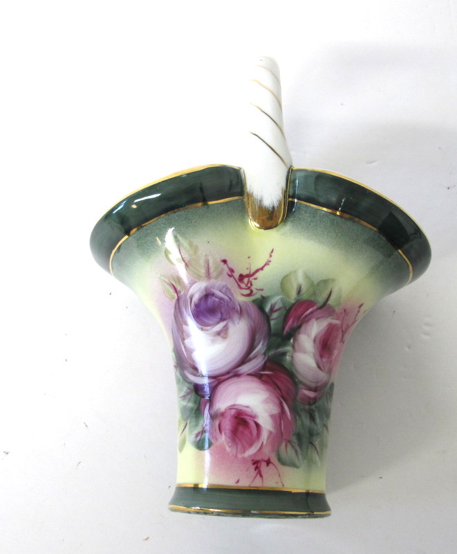 Vintage Victoria Ware Porcelain Basket | Property Room
