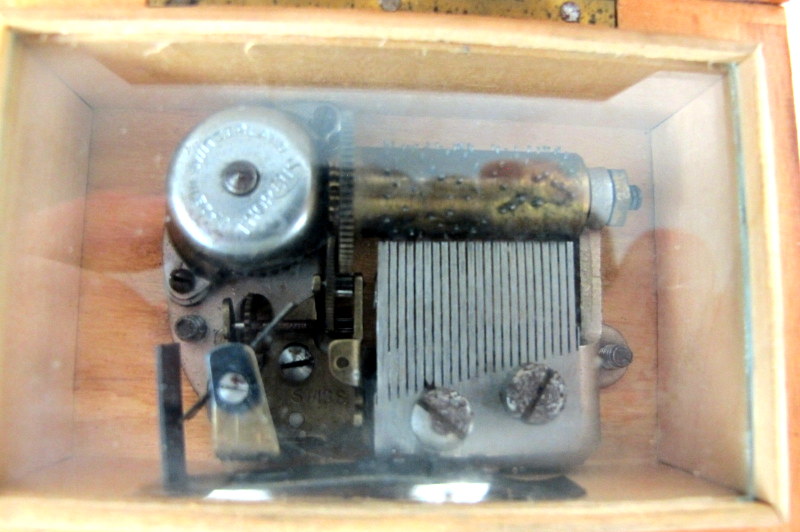1950s Music Box in Wood - Made in Switzerland | Property Room