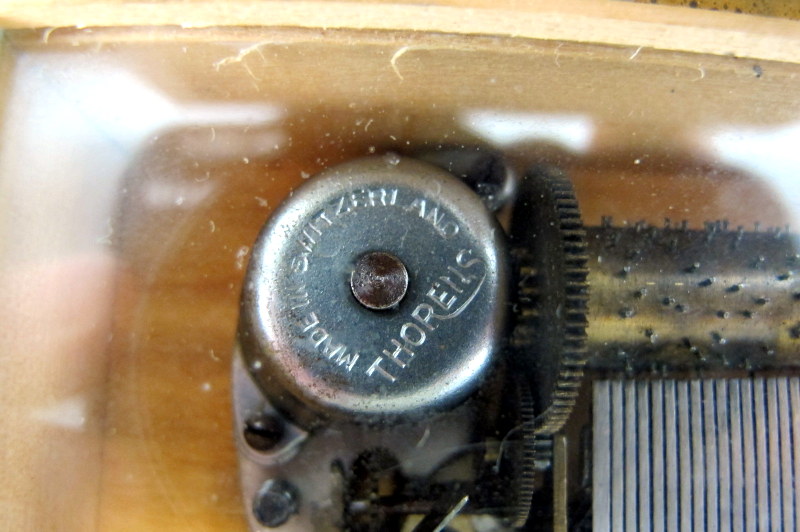 1950s Music Box in Wood - Made in Switzerland | Property Room