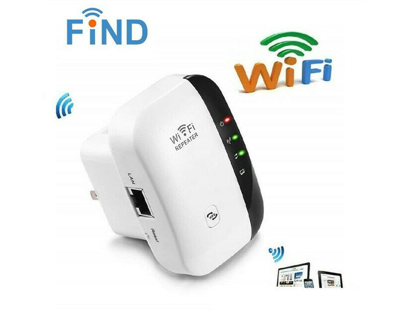 300M Wireless-N Wifi Repeater Router Signal Booster Extender Amplifier ...