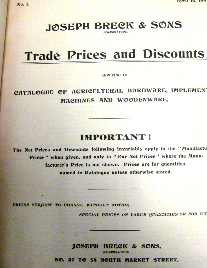 Antique Book- Joseph Breck & Sons | Property Room