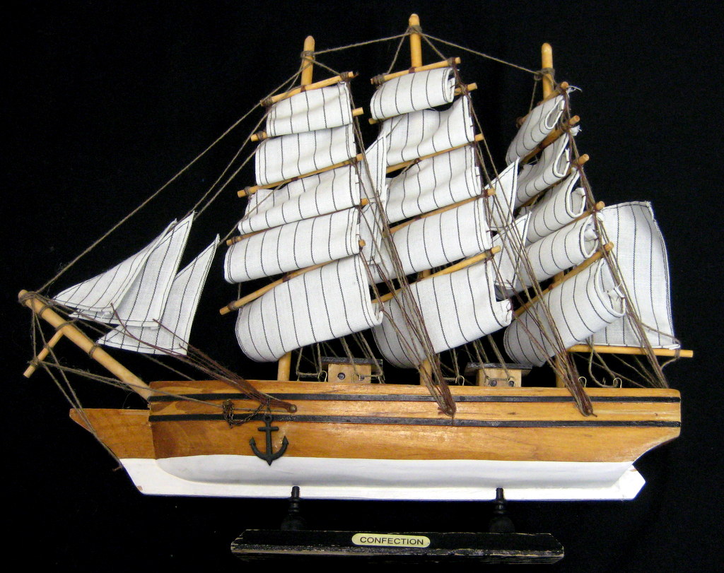 Wooden Model of Sailing Ship named 