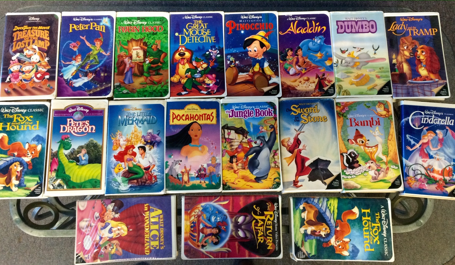 19 Assorted Walt Disney Classics series of VHS Tapes | Property Room