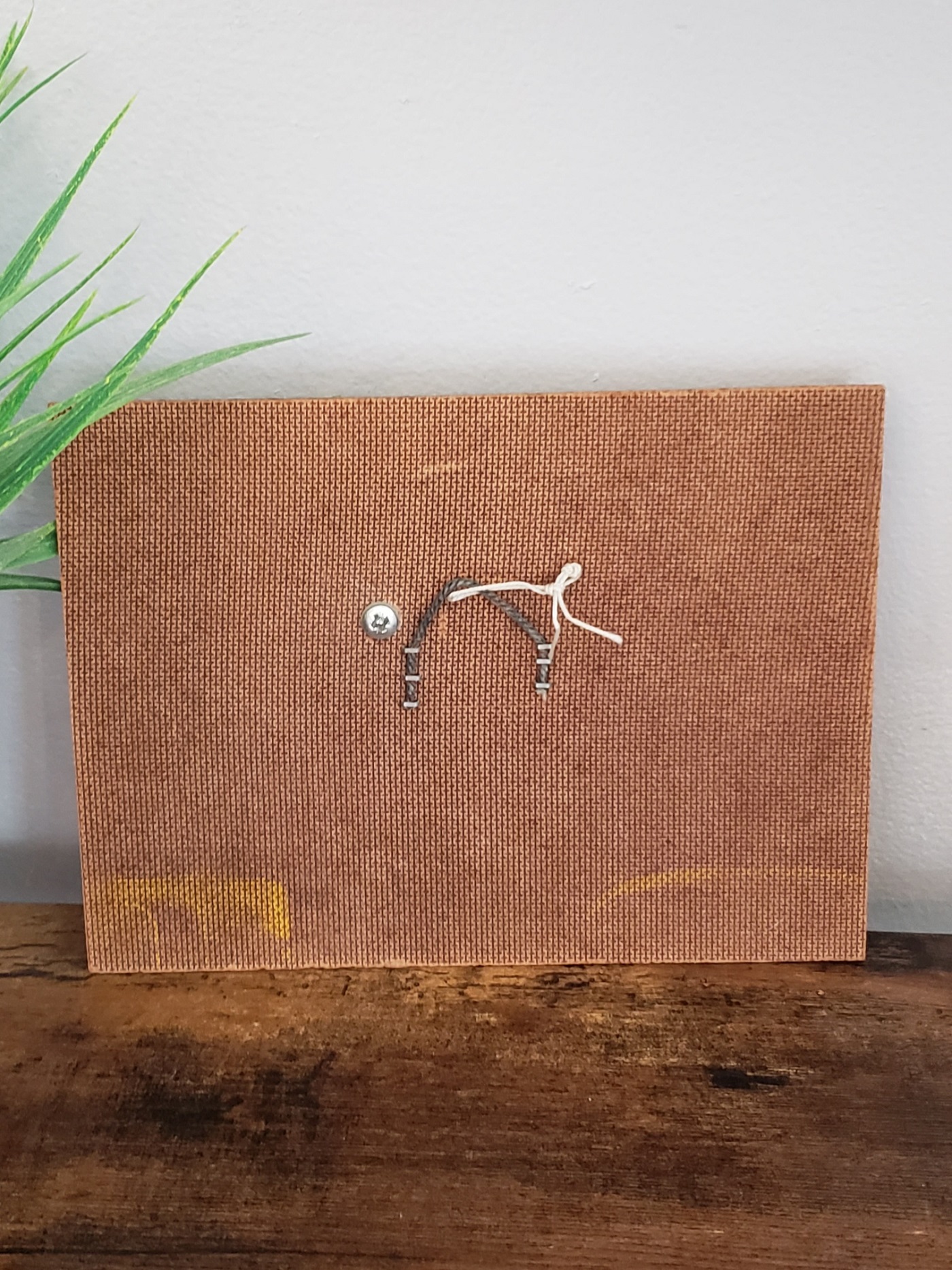 Vintage Hand Crafted Copper 3D Resin Mother & Baby Elephant Wooden ...