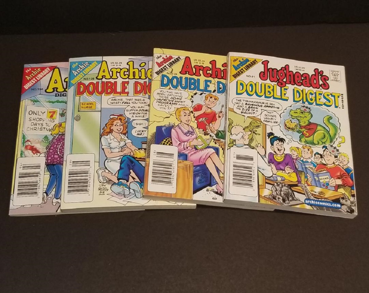Lot of 4 Vintage The Archie Digest Library Comic Magazines 2001-2002 ...