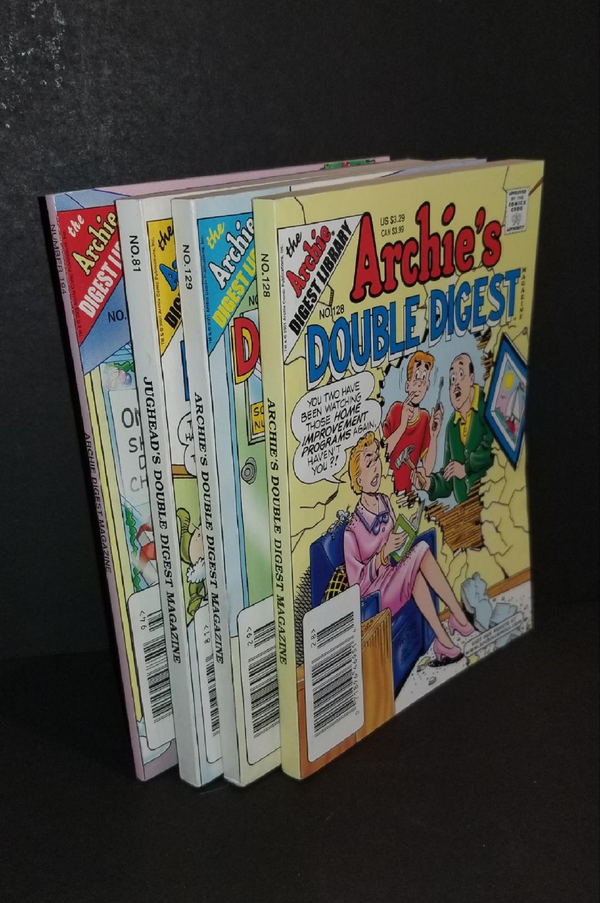 Lot of 4 Vintage The Archie Digest Library Comic Magazines 2001-2002 ...