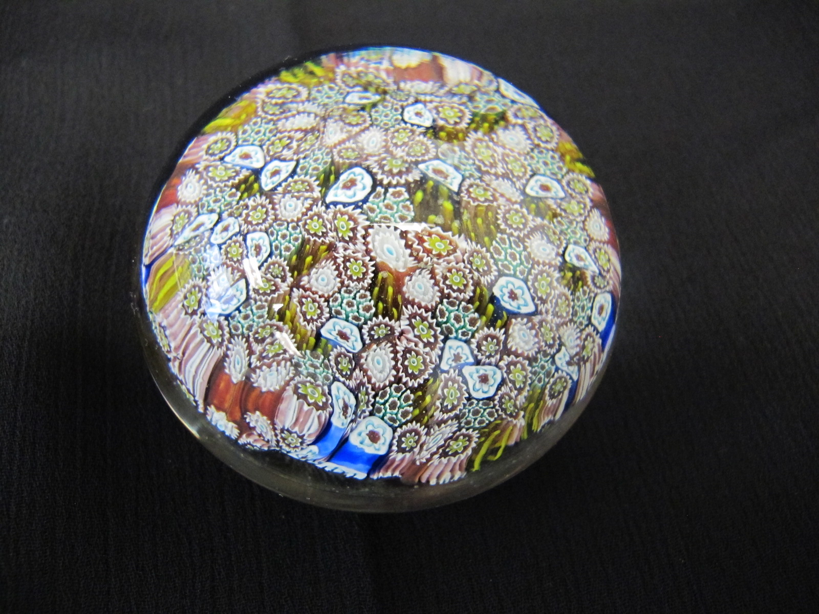 Vintage Authentic Murano Paperweight with Millefiori Art | Property Room