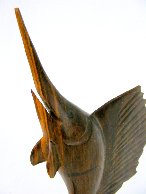 Sail Fish Iron Wood Carving | Property Room