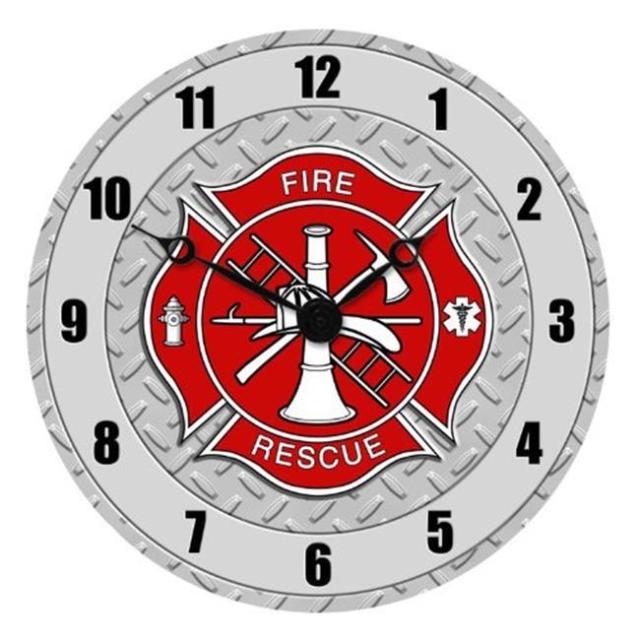 13" Fire Rescue Wall Clock | Property Room