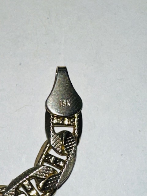 Stamped 18kt Gold Necklace | Property Room