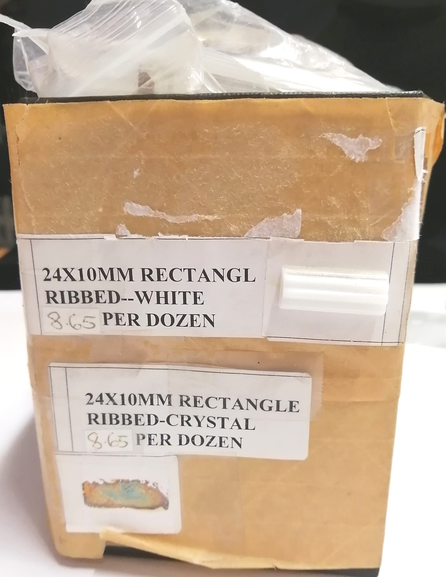 Unclaimed Box of Ribbed Crystals West Germany 1970's | Property Room