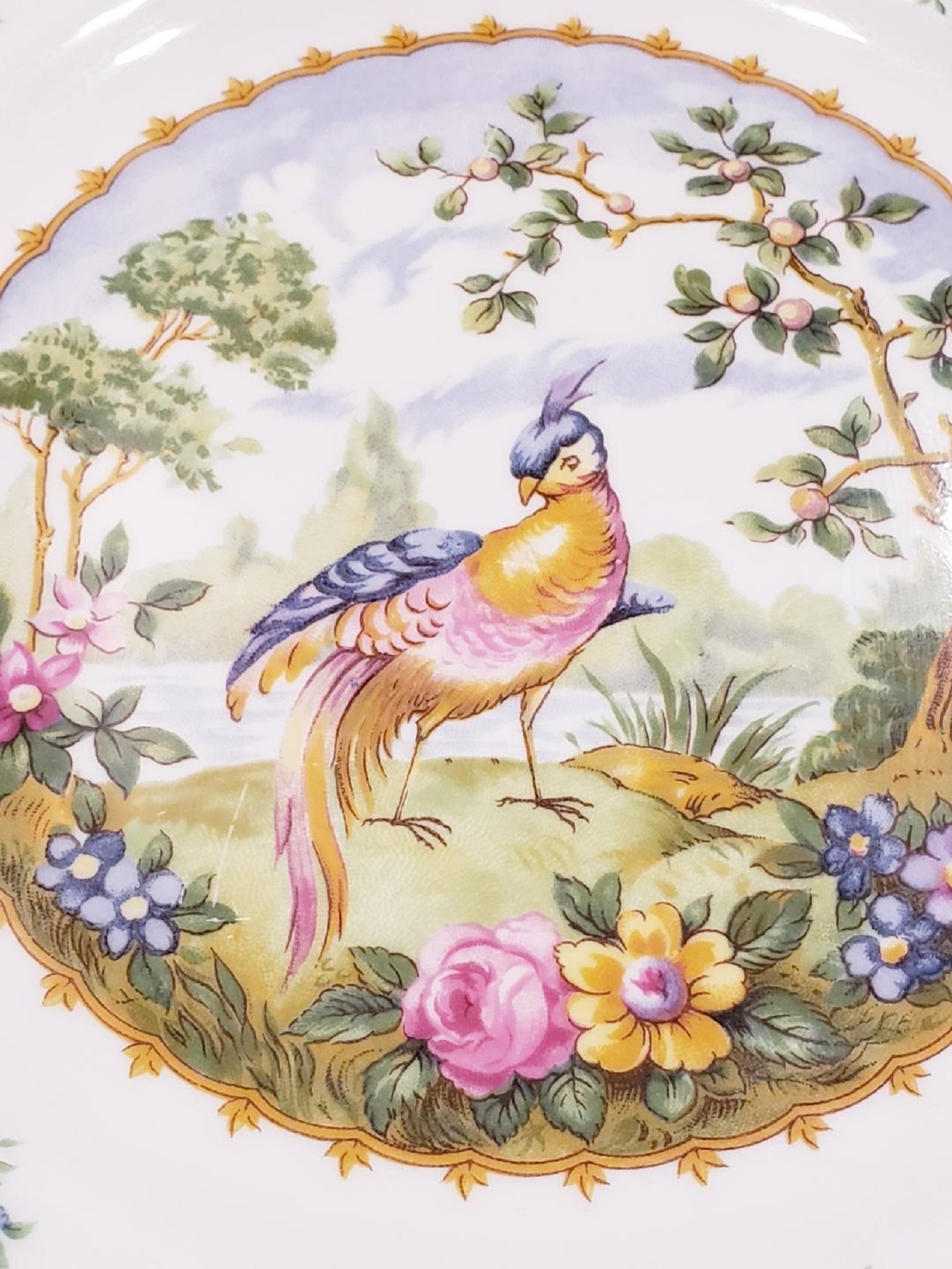 Vintage Royal Albert Bone China Chelsea Bird Decorative Plate - Made in ...