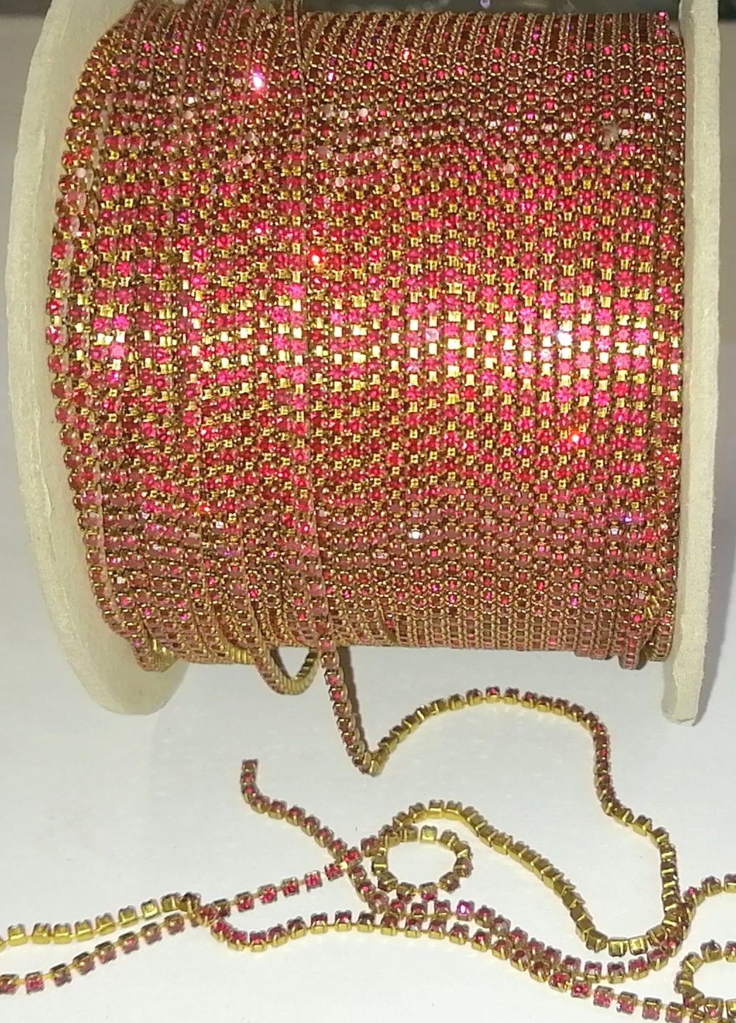 PP14 RUBY RHINESTONE CHAIN - 25 FEET | Property Room
