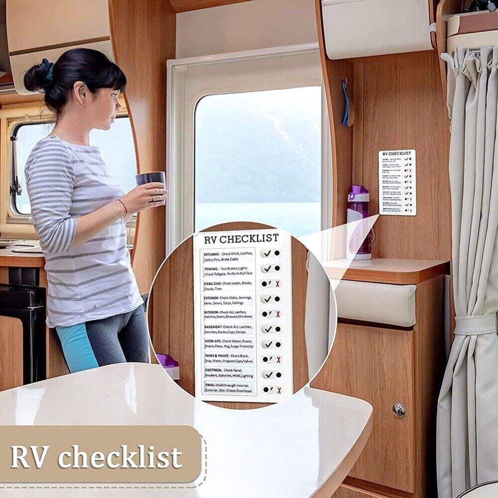 Memo Plastic Board To Do List RV Checklist Wall Mounted | Property Room