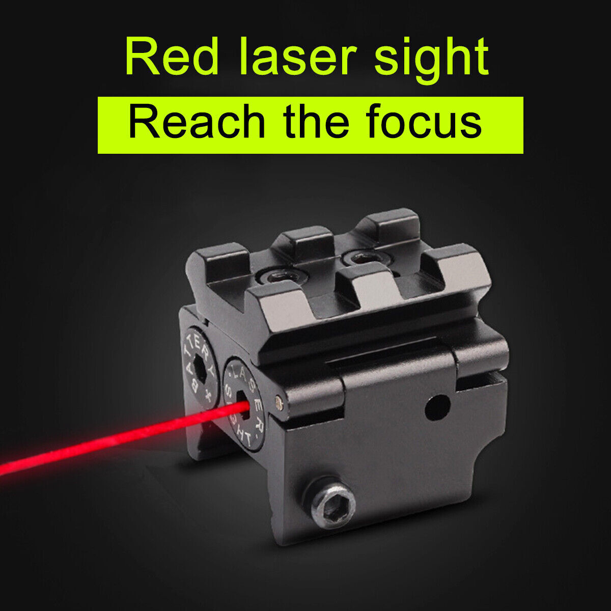 Mini Red Dot Laser Sight Navigation 20mm rail Mount for Rifle Pistol gun Hunting | Property Room