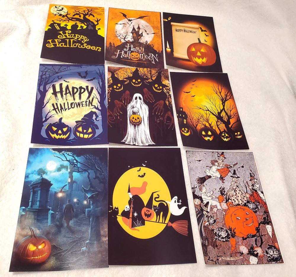 Halloween Collage of 10 Cards 4" x 6" | Property Room