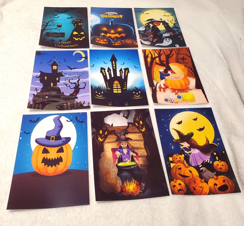 Halloween Collage of 10 Cards 4" x 6" | Property Room