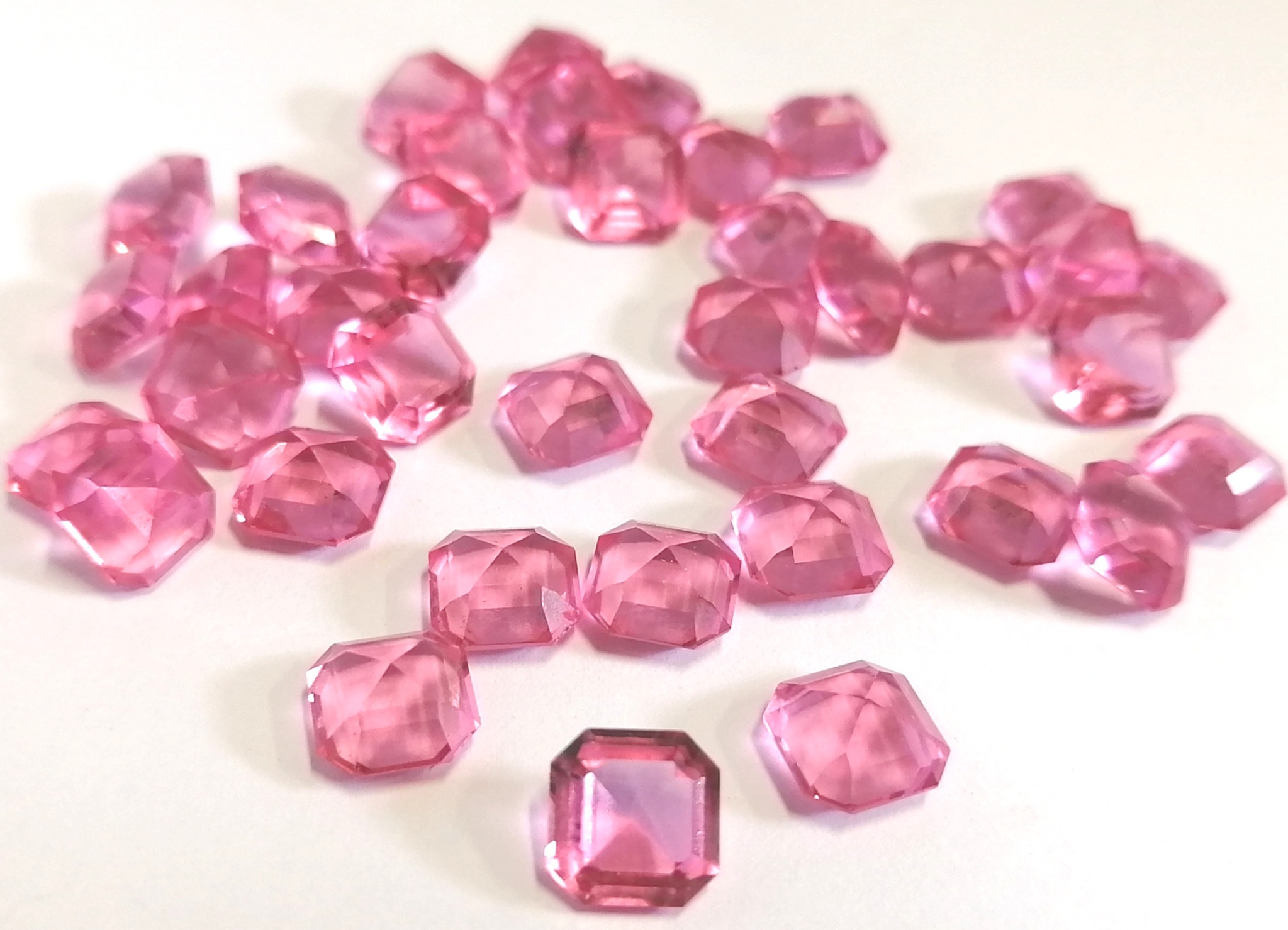 ART.4671 8MM UNFOILED ROSE SQUARE OCTAGON SWAROVSKI STONES - 288 PIECES ...