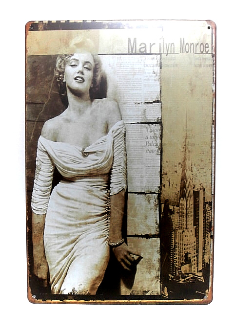 Classic Marilyn Monroe Metal Sign | Property Room