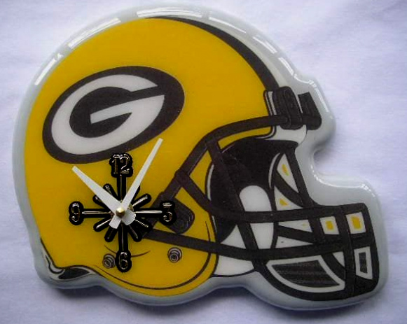 Christmas Gift Green Bay Packers NFL Helmet Wall Clock | Property Room