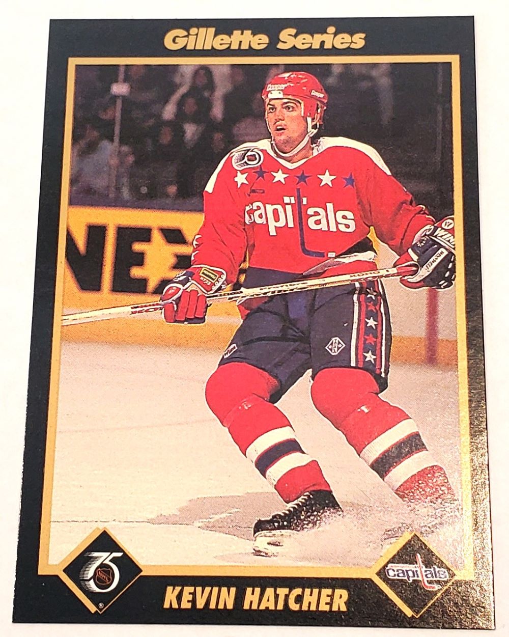 1991-92 WASHINGTON CAPITALS Gillette Series #36 Kevin Hatcher ...