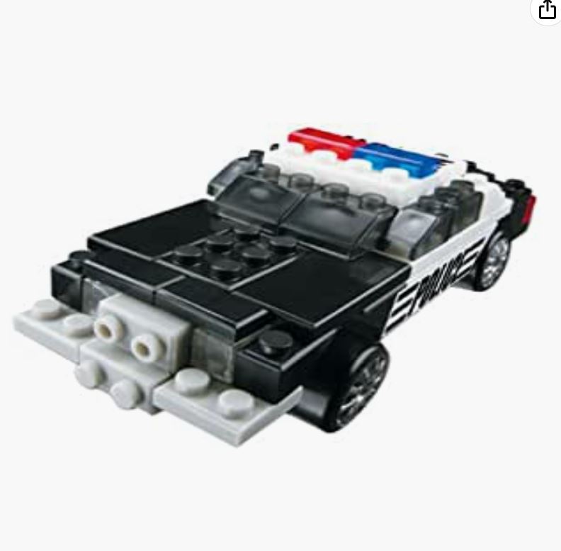 Mega Bloks Nano Police Vehicle 70 Pieces Property Room