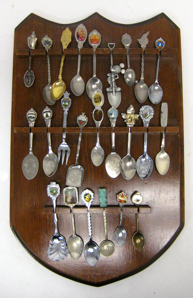 Souvenir Spoon Rack with Spoons | Property Room