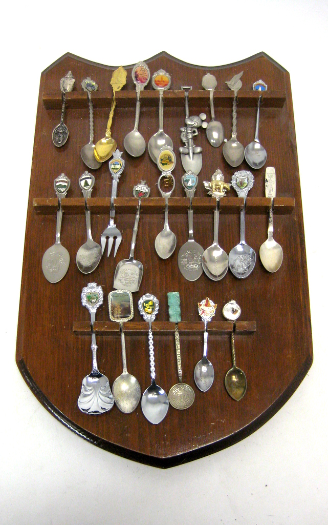 Souvenir Spoon Rack with Spoons | Property Room