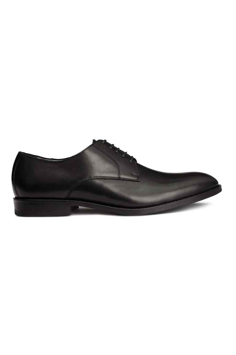 H&M Mens Leather Derby Shoes, 8.5 | Property Room