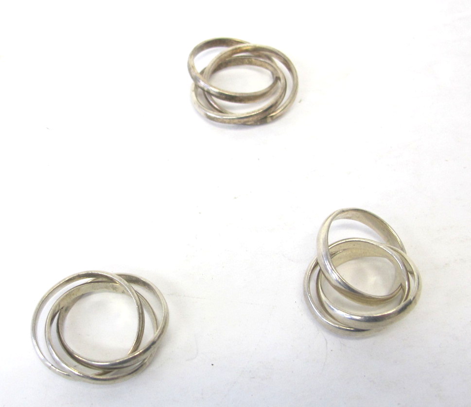 3 Vintage Triple Interlocking Rings | Property Room