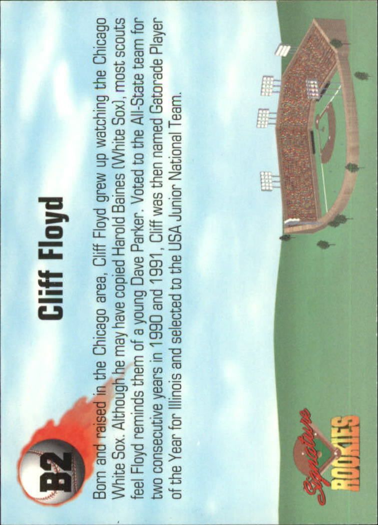 1994 Signature Rookies Cliff Floyd #B2 | Property Room