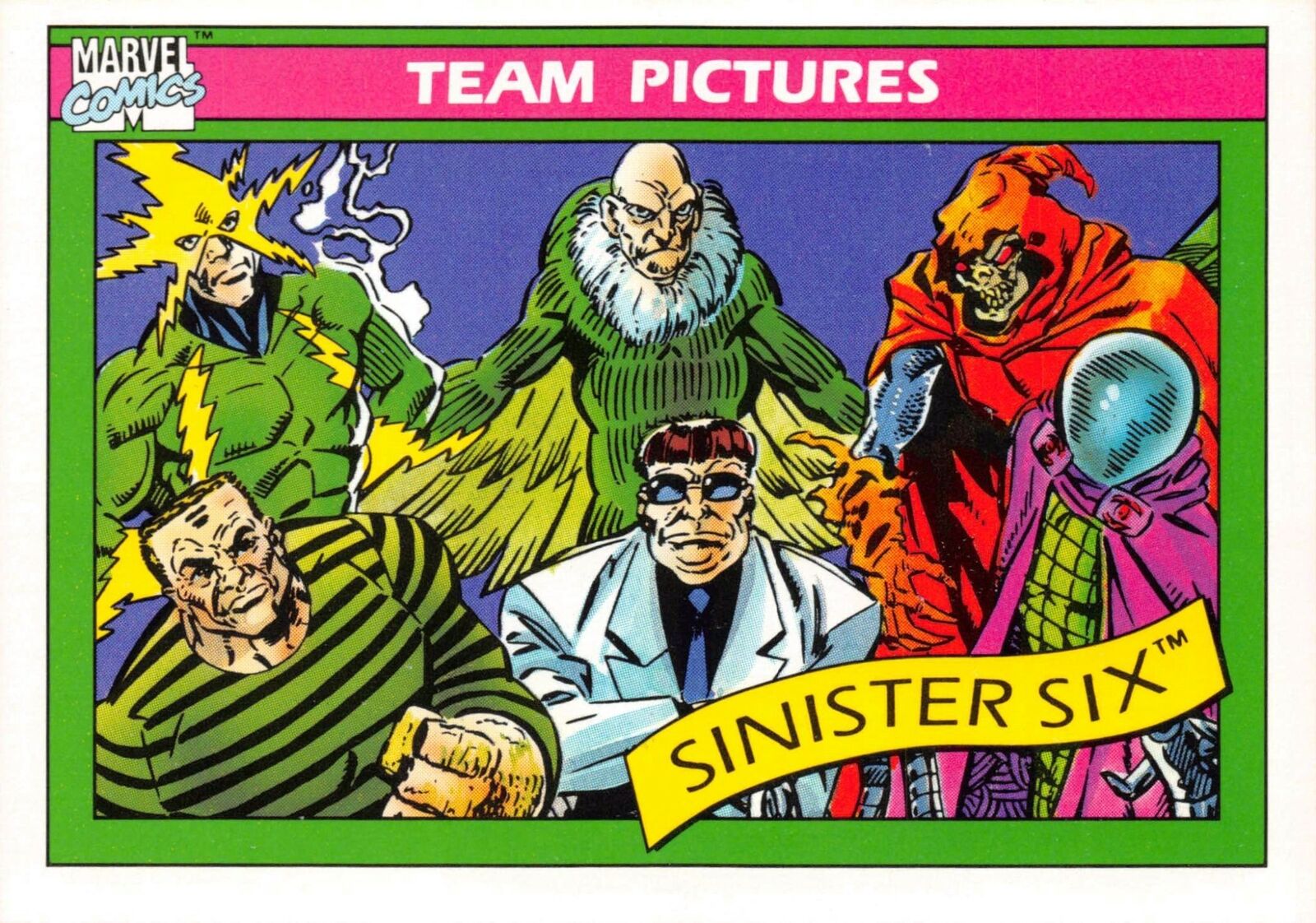 1990 Marvel Universe Series 1 Impel BASE Trading Card #146 SINISTER SIX ...
