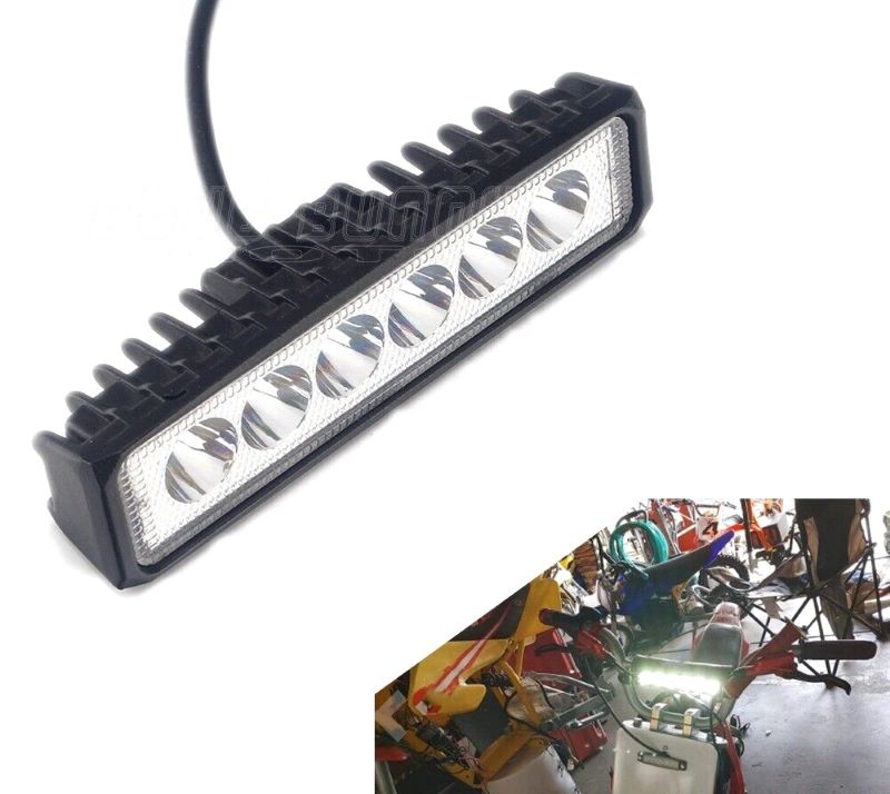 Universal Dirt Bike 6 LED Light Bar 12V/24V Work Light Off Road For ...