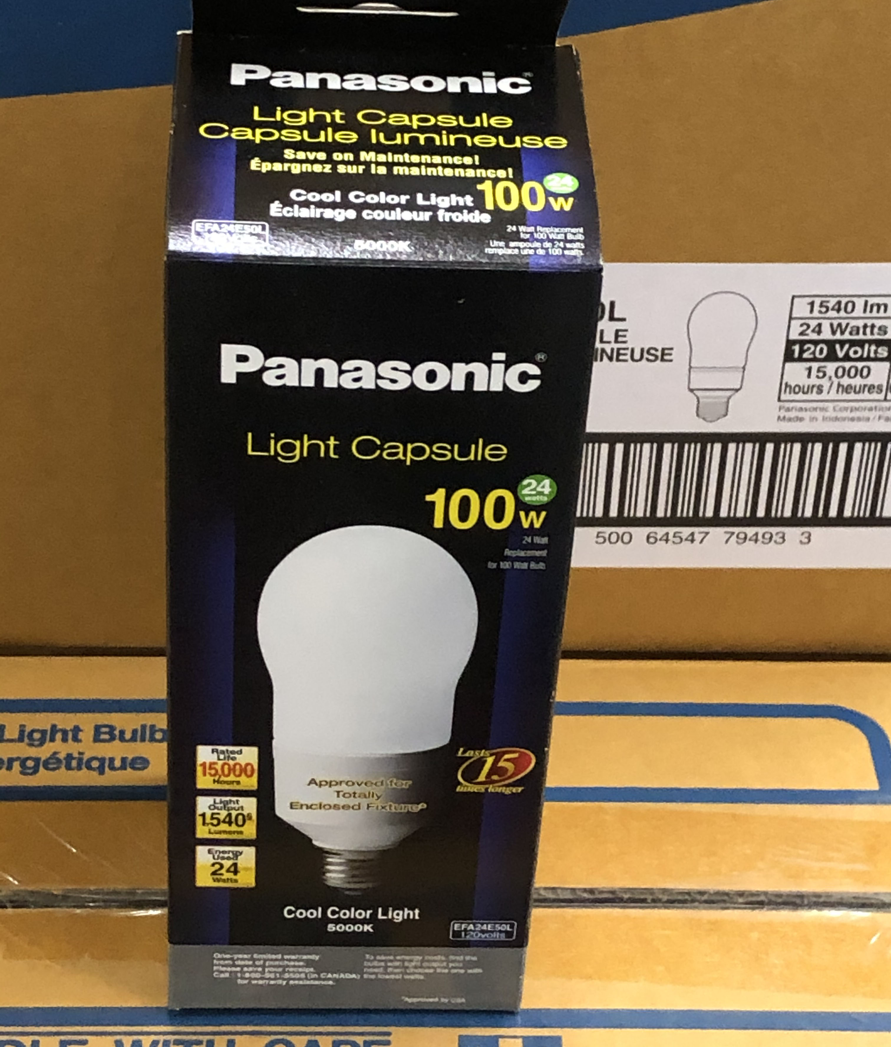 10 Panasonic Light Bulbs 15,000 Hour Retail $104.90 | Property Room