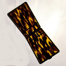 Vintage Spain Lucite Faux Tortoise Shell Cigarette Case | Property Room