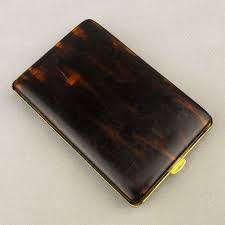 Vintage Spain Lucite Faux Tortoise Shell Cigarette Case | Property Room