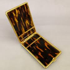 Vintage Spain Lucite Faux Tortoise Shell Cigarette Case | Property Room