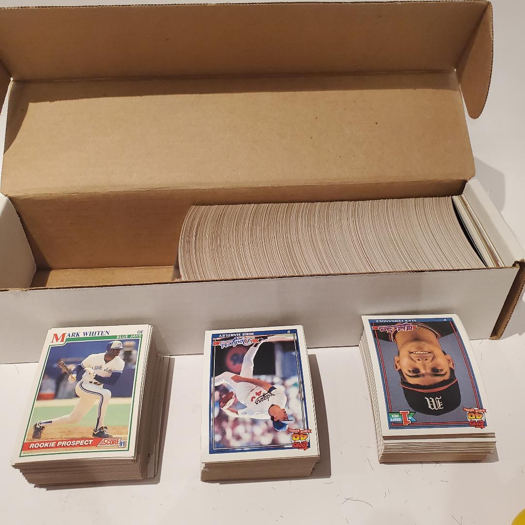 Lot of Over 600 Various Vintage 1991 Topps Baseball Trading Cards ...