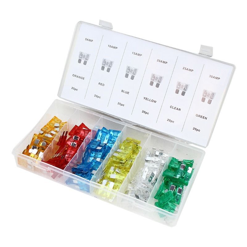 120 pc Assorted Car Fuse Auto Trucks SUV's Replacement fuses Color ...