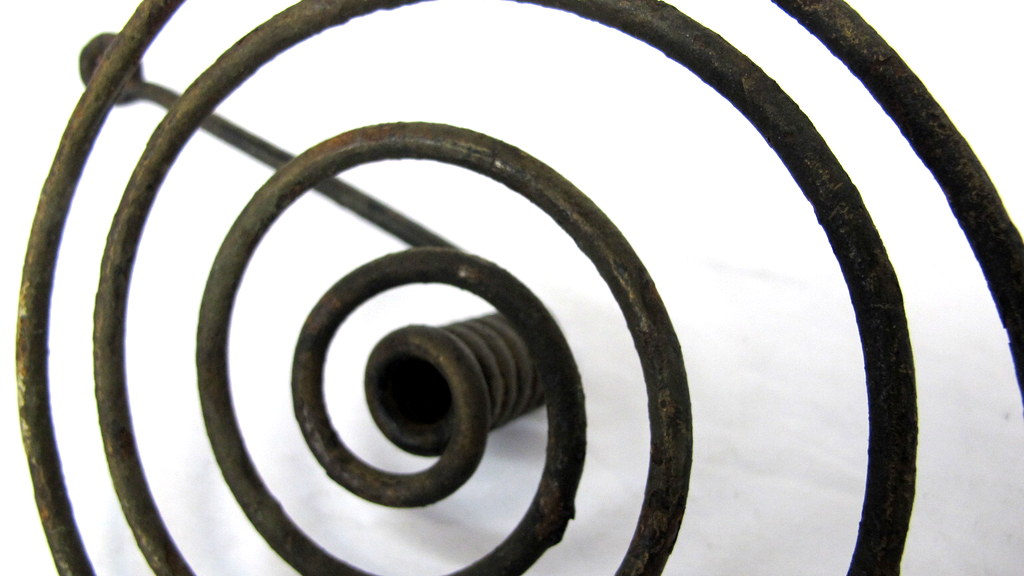Authentic Antique Wrought Iron Coil Spring Door Bell | Property Room