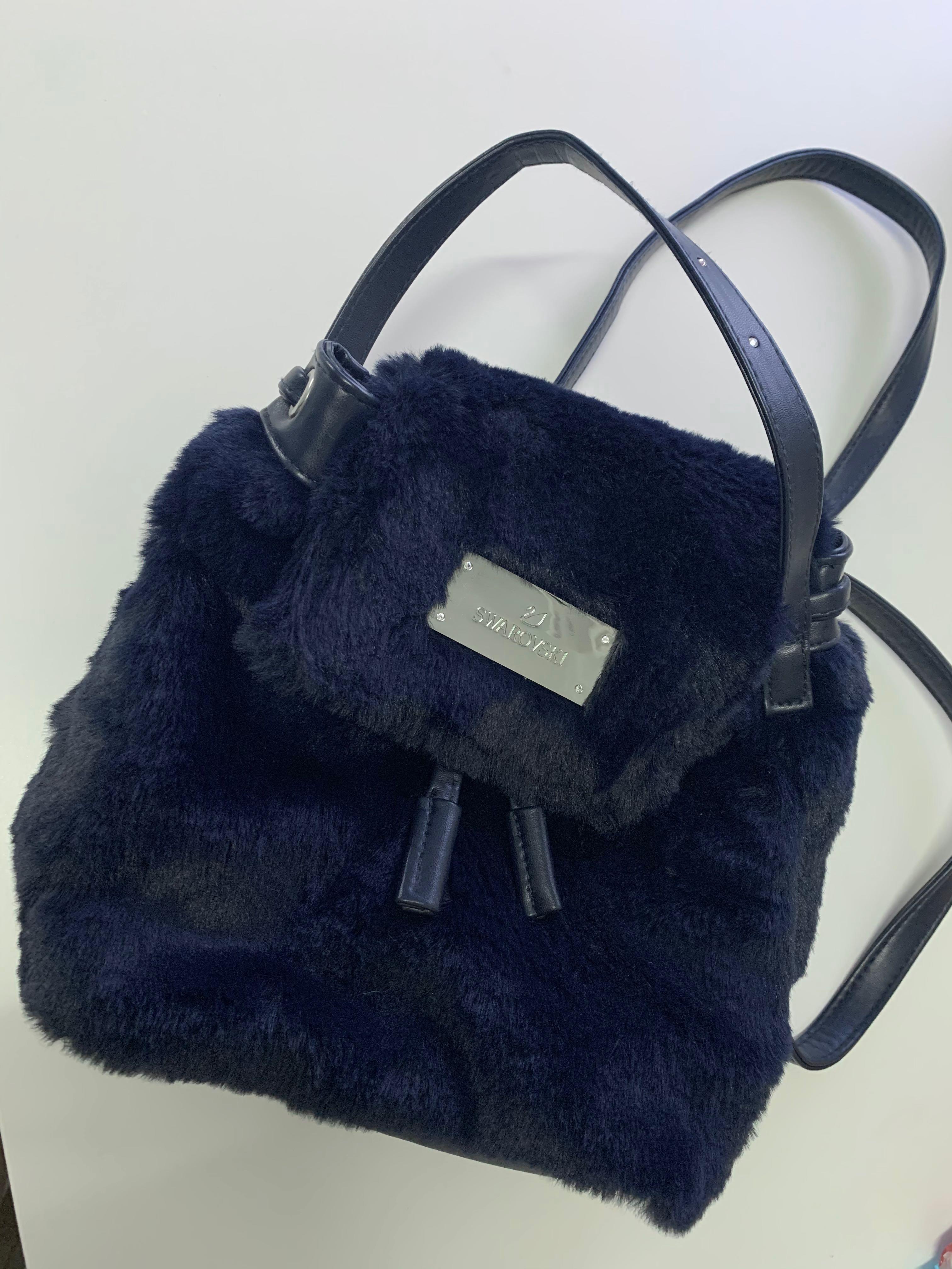 Swarovski Furry Faux Shoulder Bag | Property Room