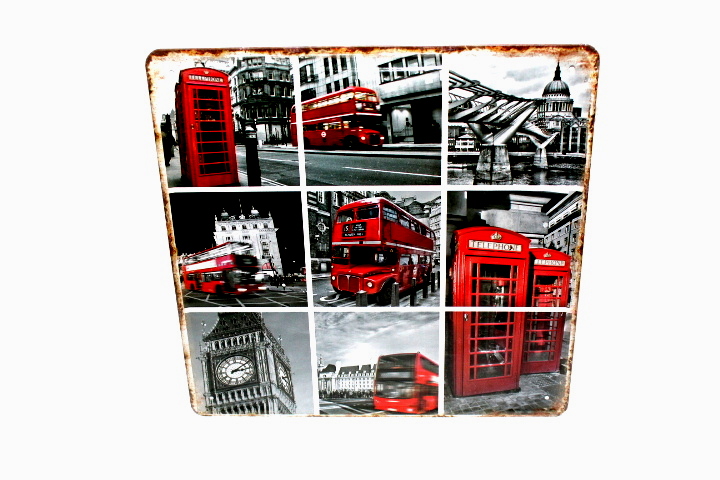 Vintage Looking London England Metal Sign | Property Room