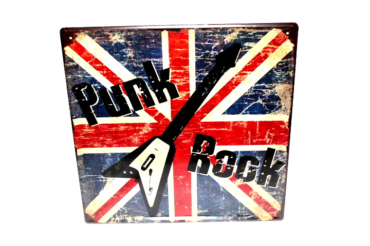 Vintage Looking Punk Rock Metal Sign | Property Room