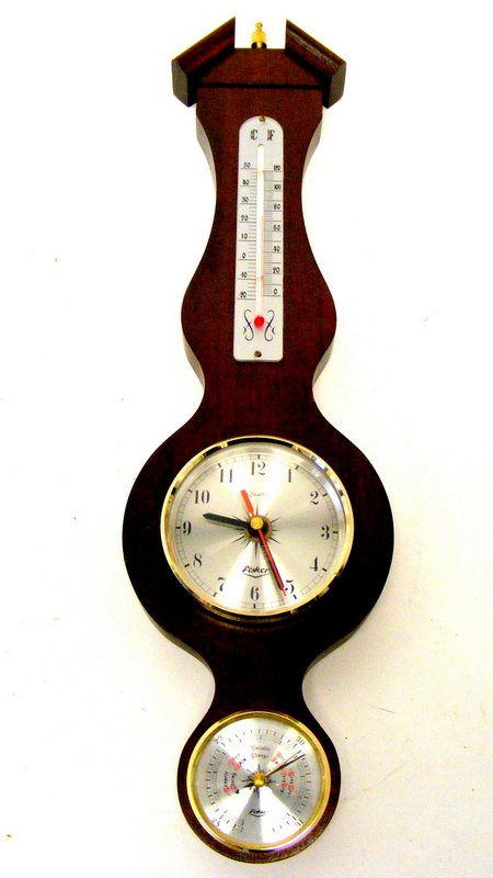 Vintage Clock & Barometer Combo | Property Room