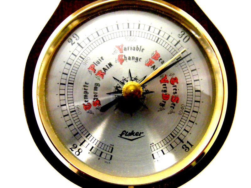 Vintage Clock & Barometer Combo | Property Room