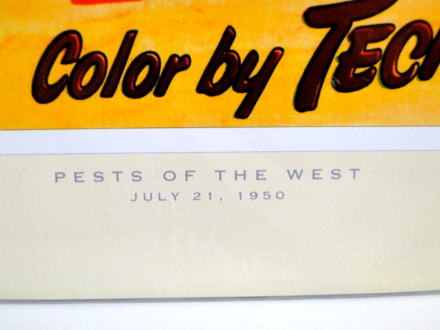 Walt Disney's Poster "Pests of the West" Pluto RKO Pictures | Property Room